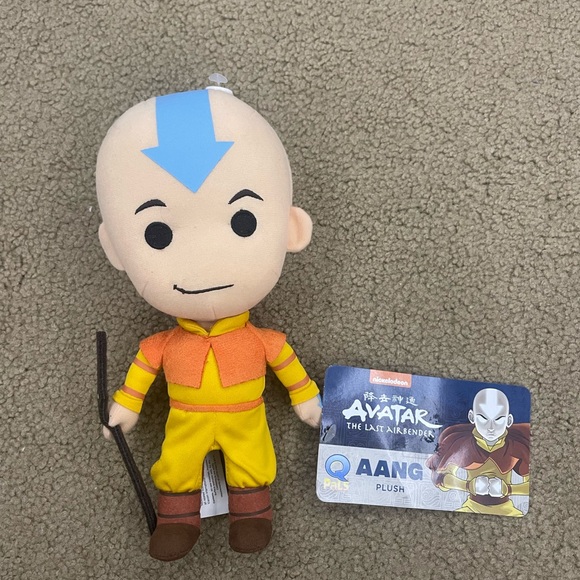 q pals | Toys | Avatar The Last Airbender Aang Plush Toy | Poshmark